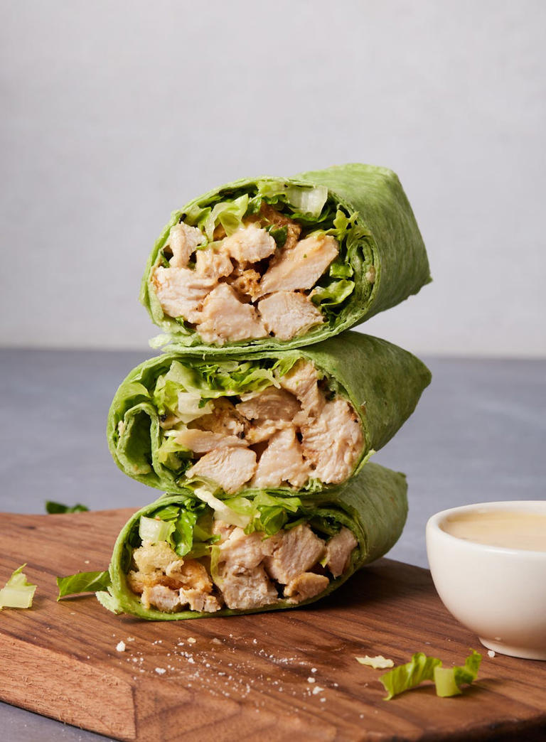 My chicken caesar wraps are your favorite salad handheld