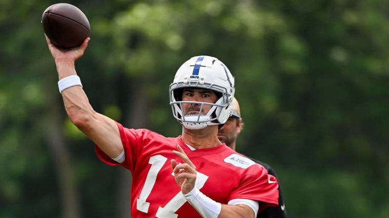 Colts' Daniel Jones held back from full participation in minicamp