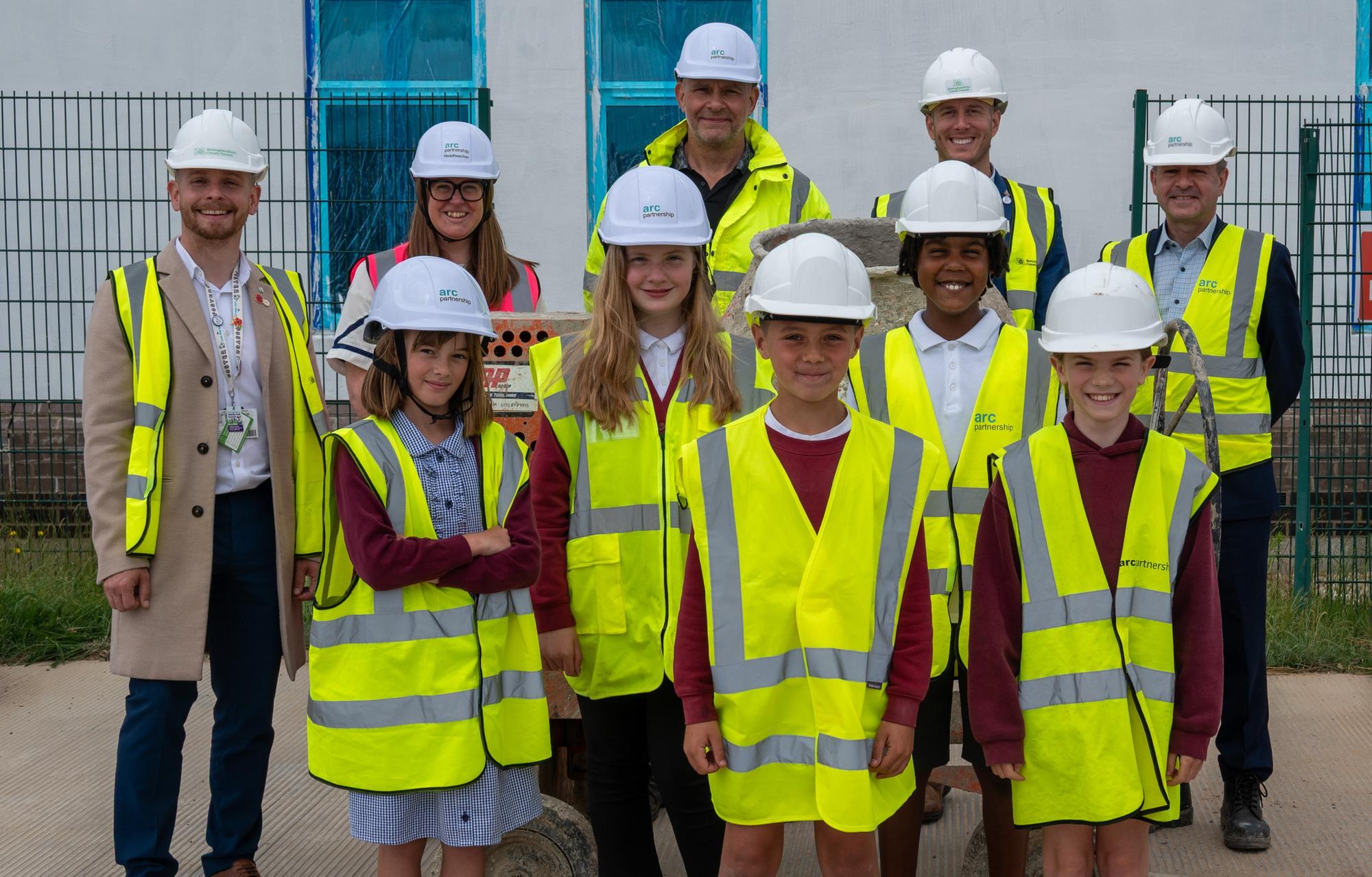 Work to upgrade classrooms at Hucknall primary school is taking shape
