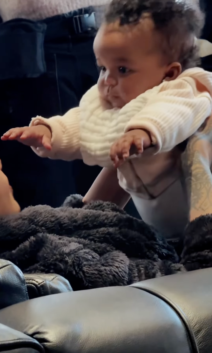 Rihanna shares a rare new video of baby Rocki with her on set