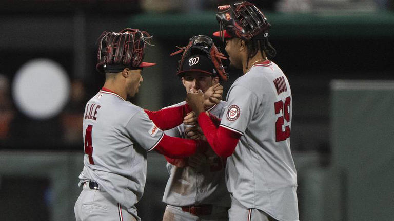 Nationals win two straight against Giants, now tied for final NL wild ...