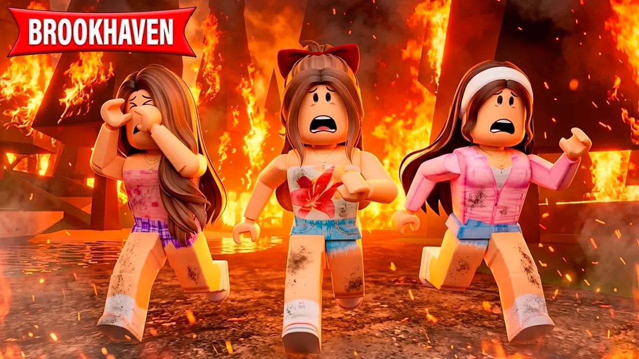 We survived the biggest forest fire ever! | Brookhaven Stories RP | Roblox