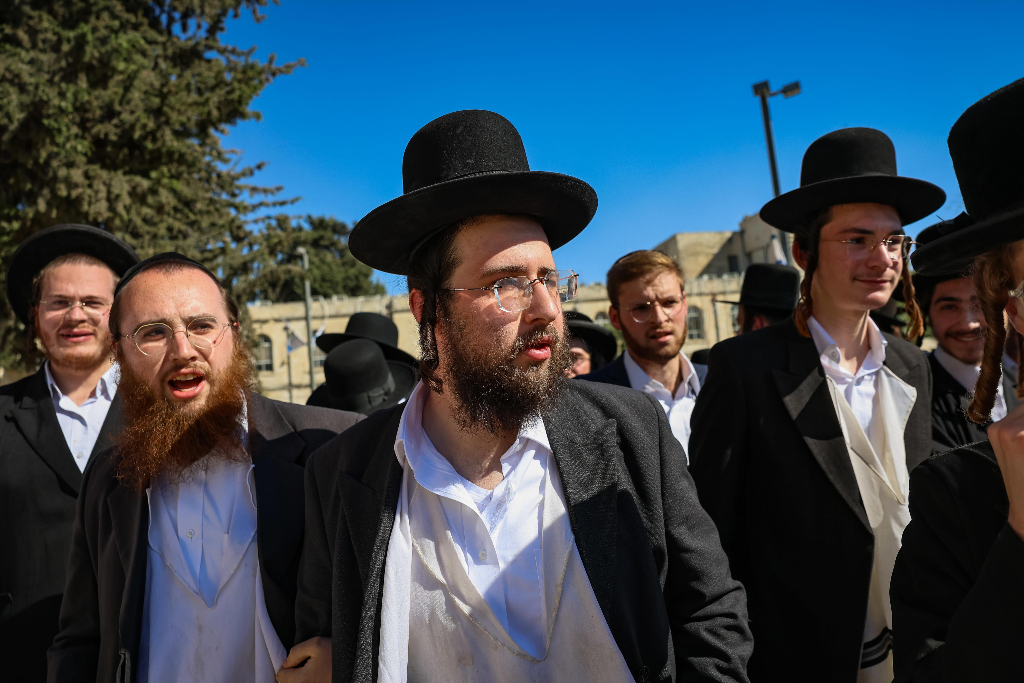 Haredim protest in Jerusalem, central Israel over detention of draft ...