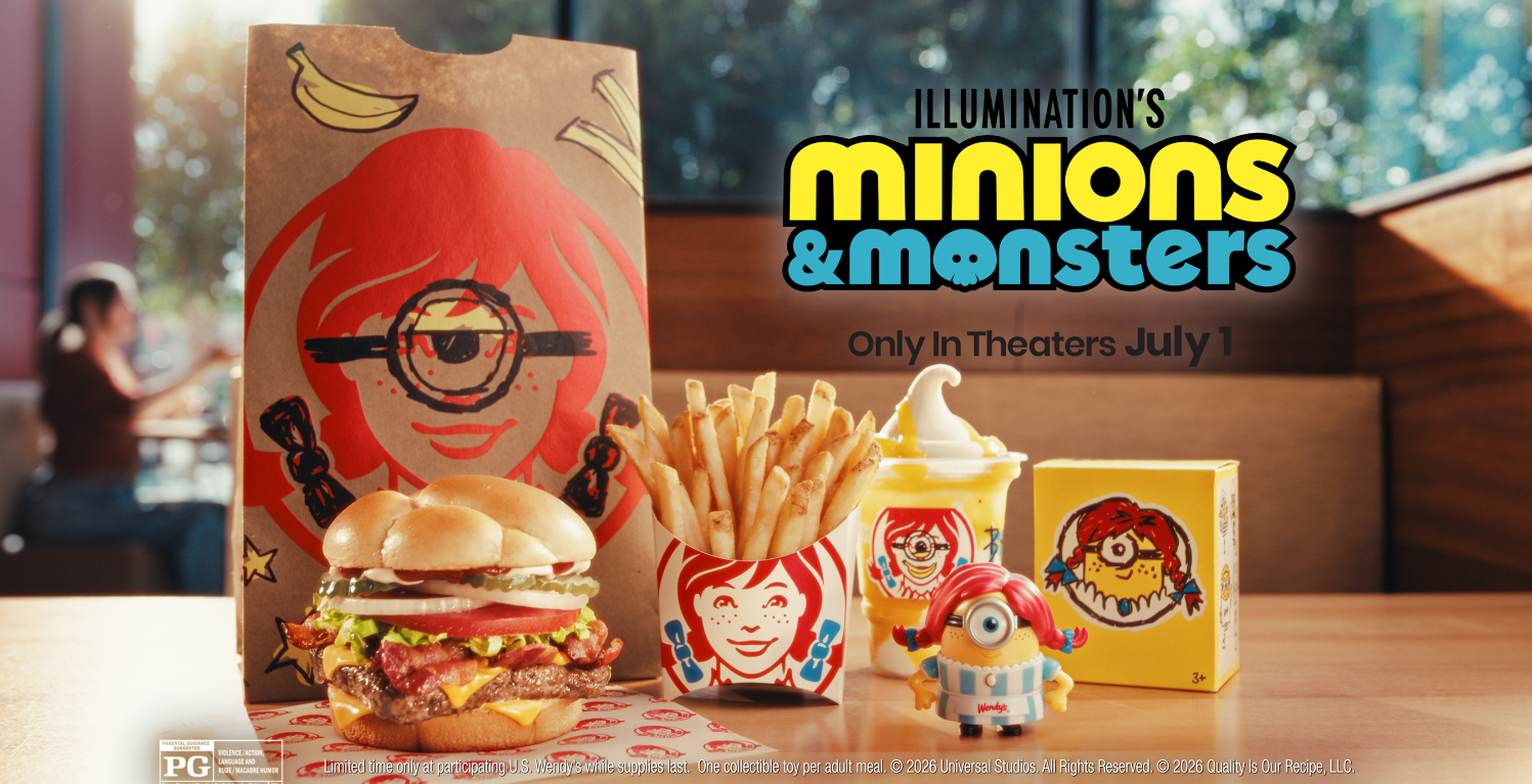 Banana! Wendys to offer Minions & Monsters meals and a banana Frosty swirl