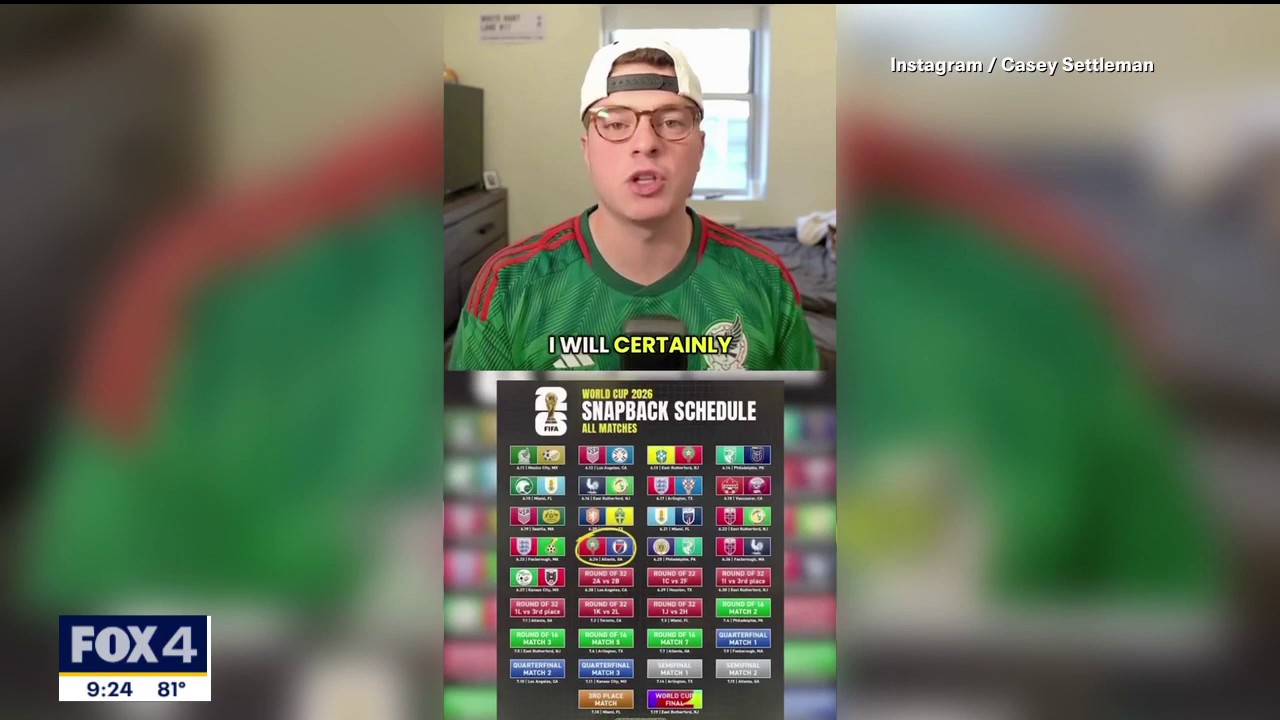 Soccer fan sets goal to go to a World Cup game everyday