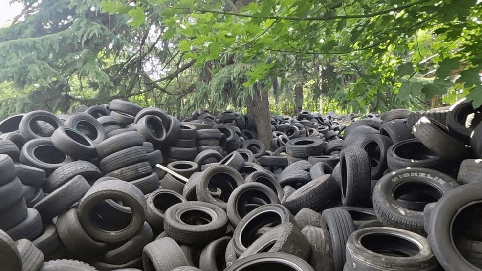 Man feels hopeless after someone dumps hundreds of tires on his ...