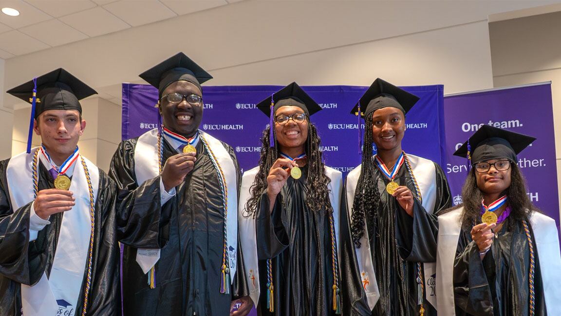 ECU Health celebrates eleventh graduating internship for HS students ...