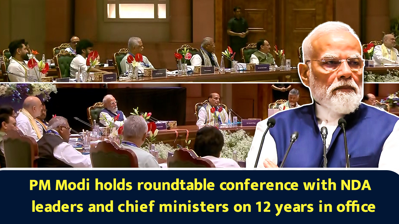 PM Modi holds roundtable conference with NDA leaders and chief ...