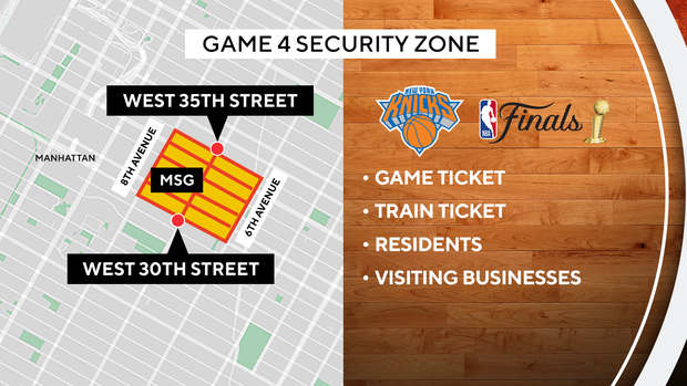 NYPD imposes tight security around MSG for Game 4 of NBA Finals and ...