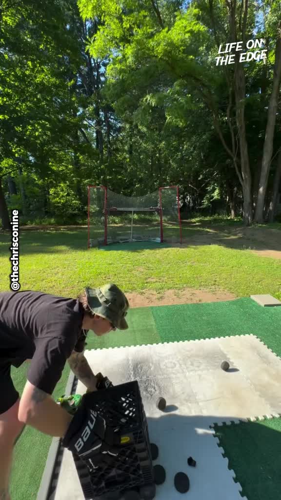 Backyard training session highlights impressive hockey talent