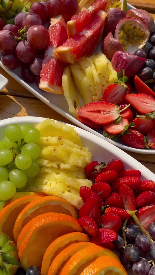Colorful fruit platters that make healthy eating look irresistible