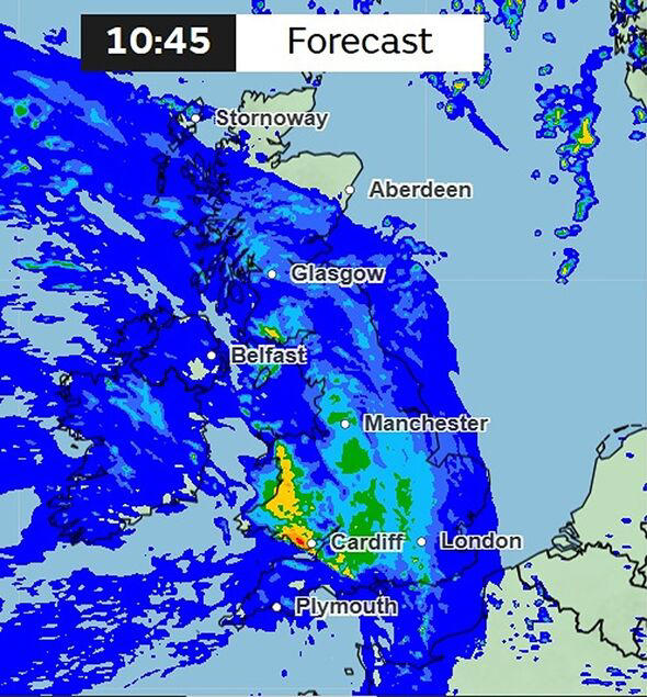 Met Office weather map shows only 6 counties spared by rain on Thursday