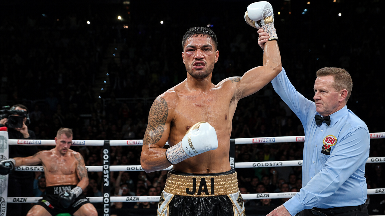 Jai Opetaia shocks boxing world after fighting through broken jaw to ...