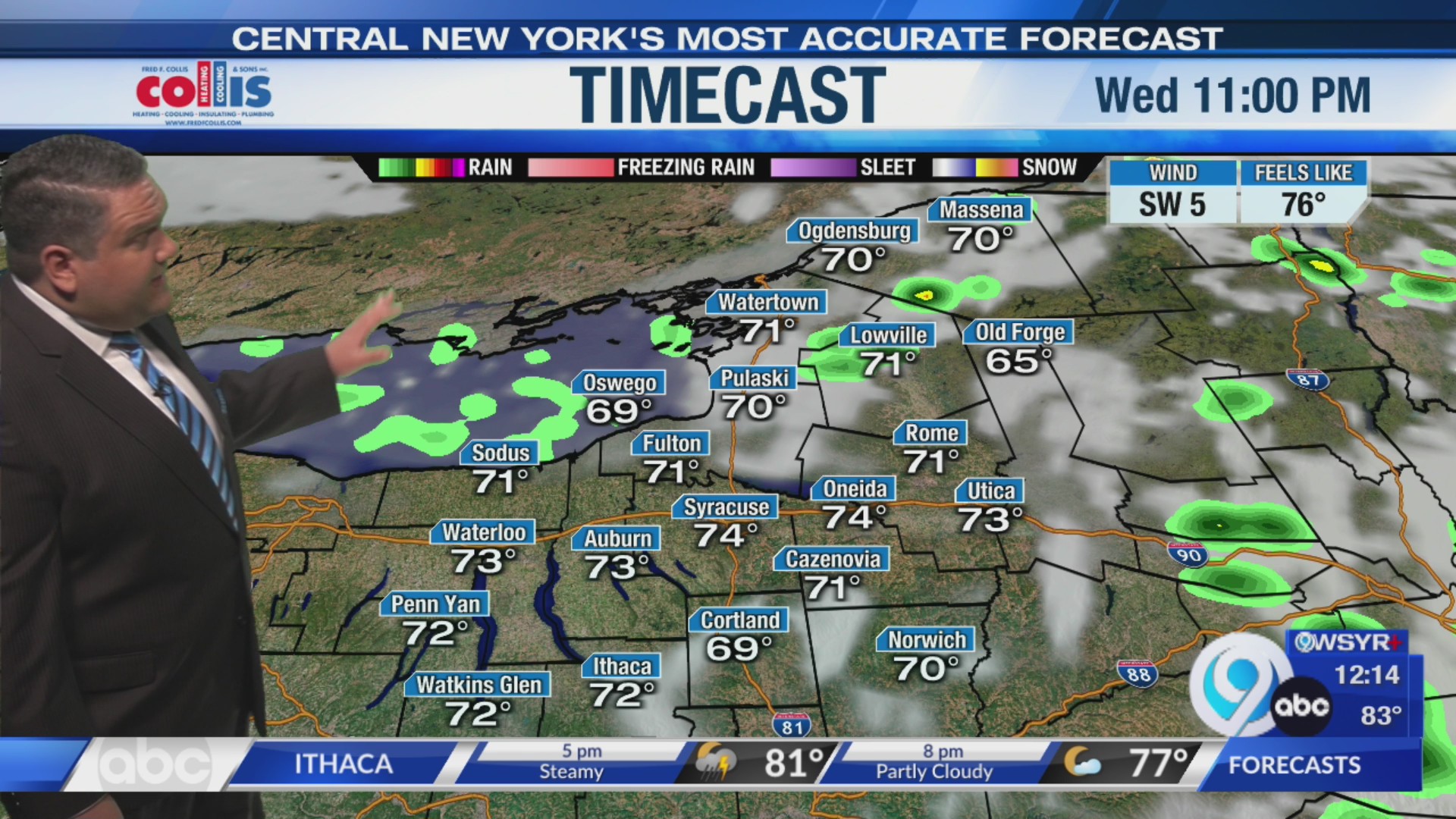 Storm Team forecast: 12PM Wednesday 6-10-26