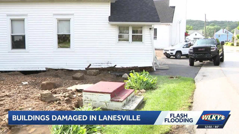 Flooding knocks Lanesville church's fellowship hall off its foundation