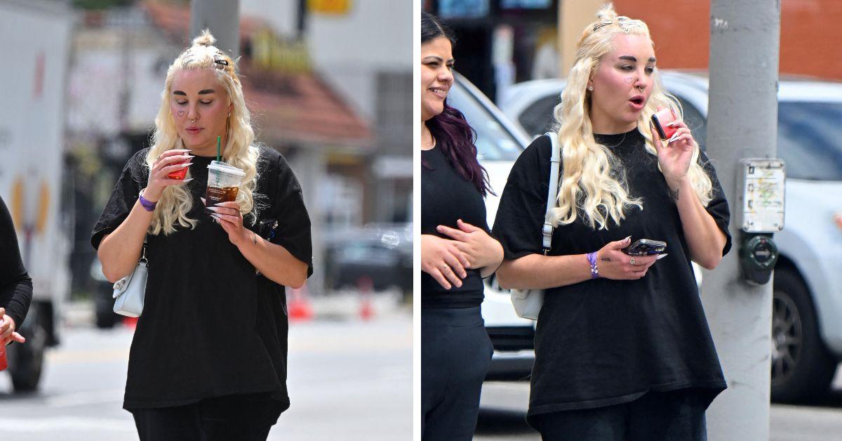 Amanda Bynes rocks shorts amid weight loss journey