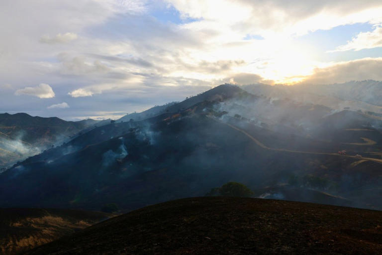 Putah fire nears 900 acres as red flag warning issued