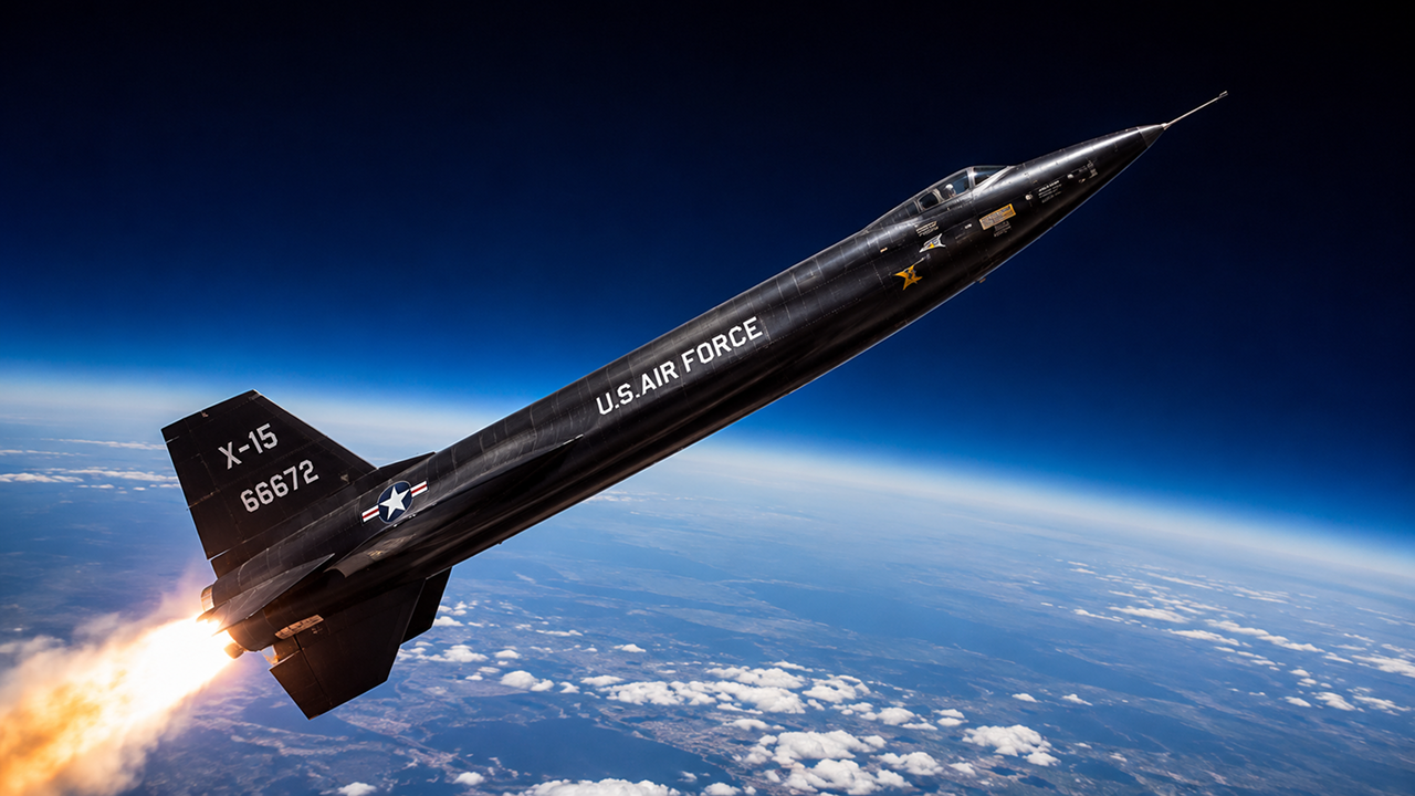 The X-15 rocket plane that accidentally crossed into space, the story ...