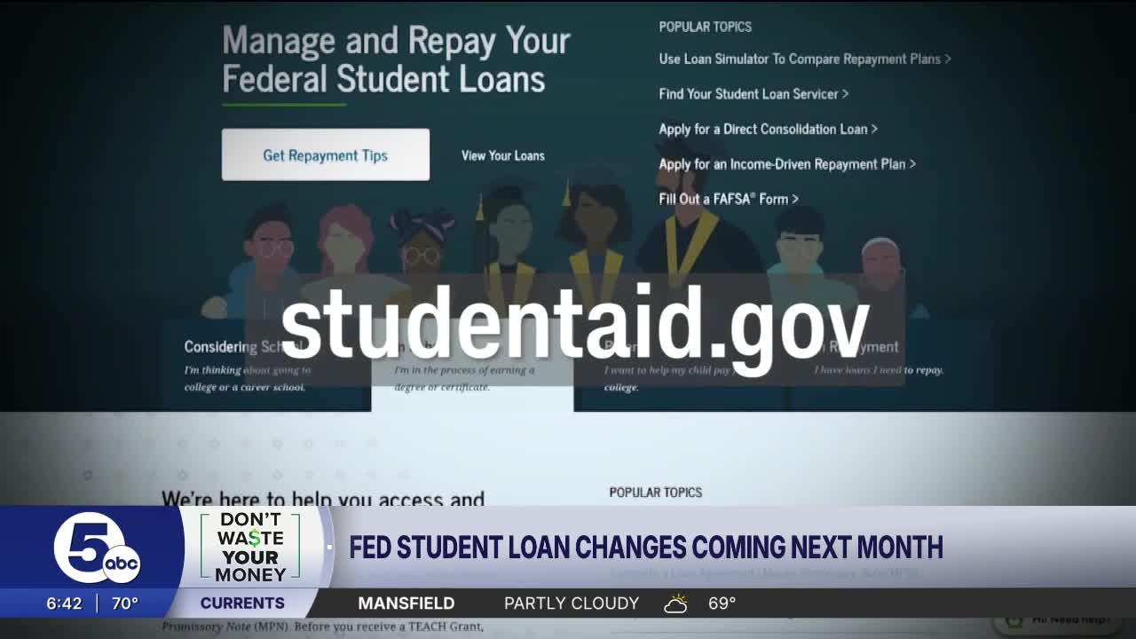 Changes coming to federal student loans