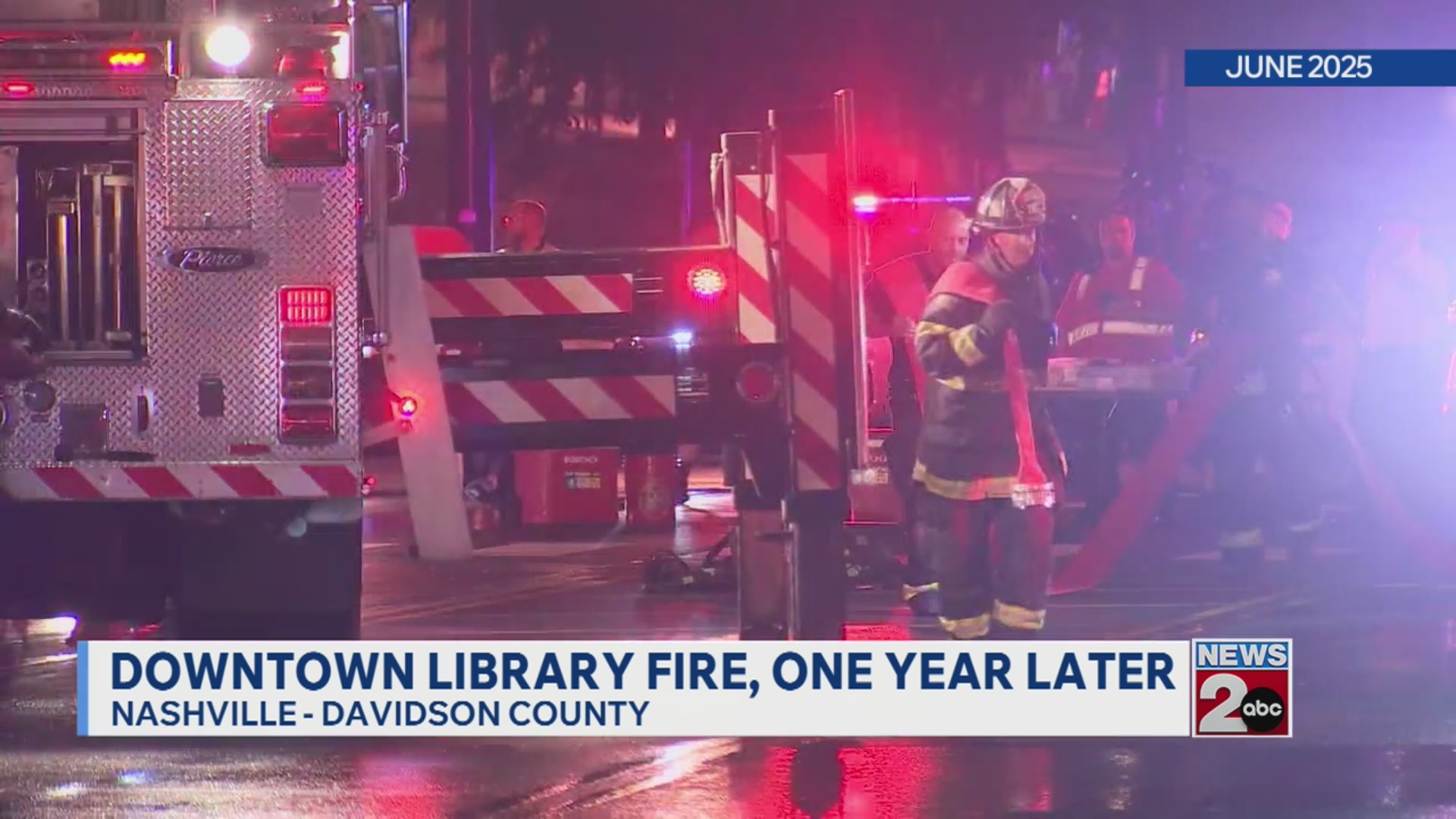 One year since downtown Nashville library parking garage fire