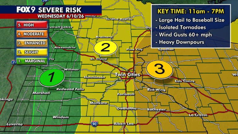 MN weather: Overnight storms topple trees, cause damage across Minnesota