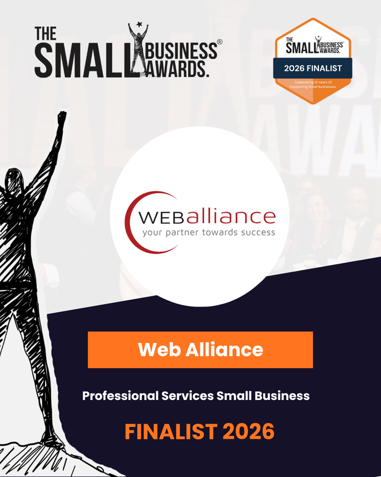 Web Alliance named finalist in the National Small Business Awards 2026