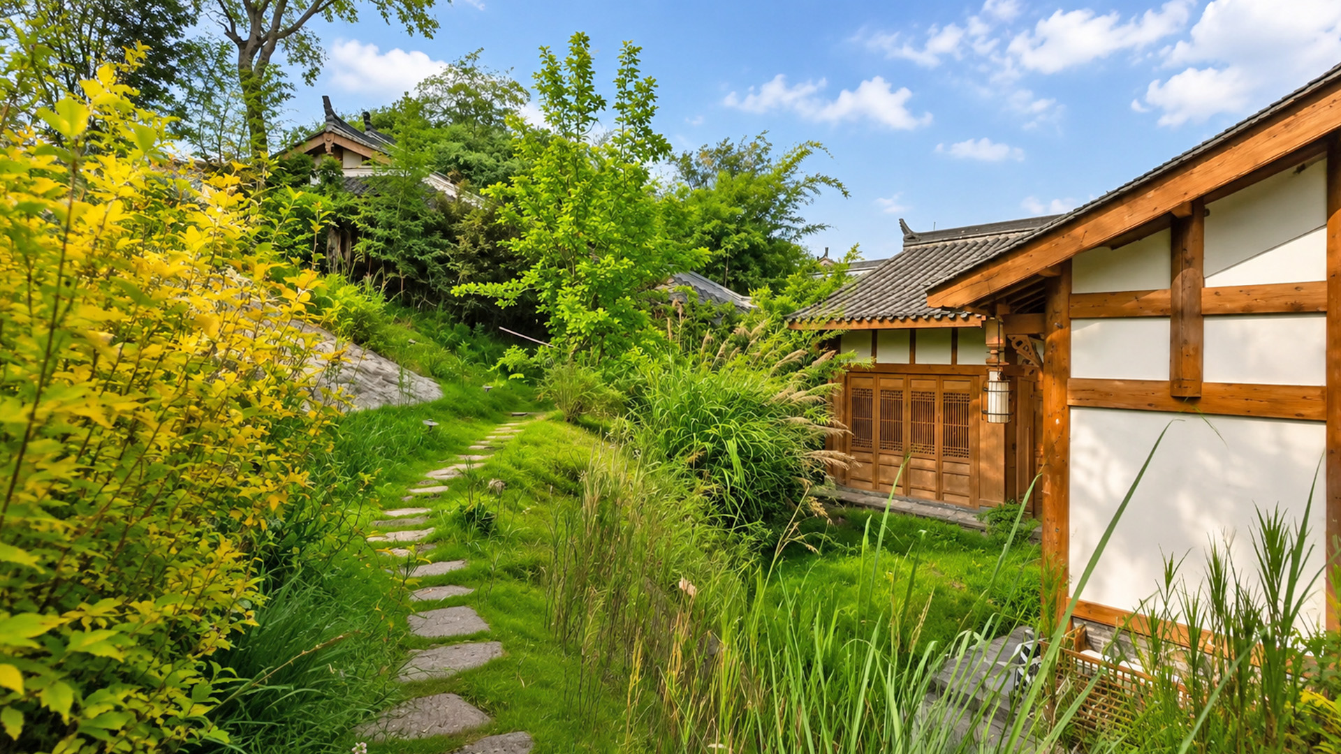 A secret green path leads through China’s timeless village