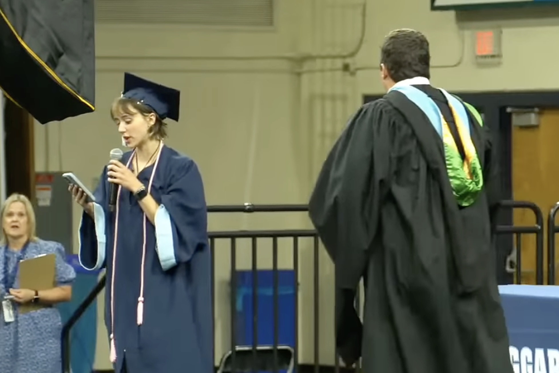Student protests valedictorian apparently quoting Kanye West during speech