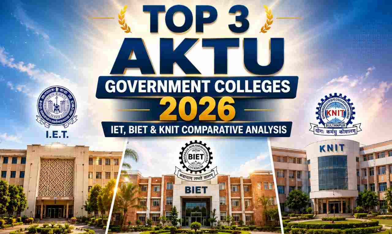 Top 3 AKTU government colleges 2026: IET, BIET & KNIT comparative analysis