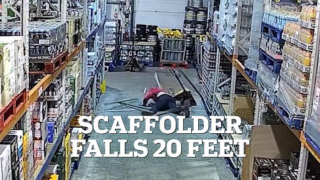 Moment scaffolder falls 20 feet through 'invisible' skylight