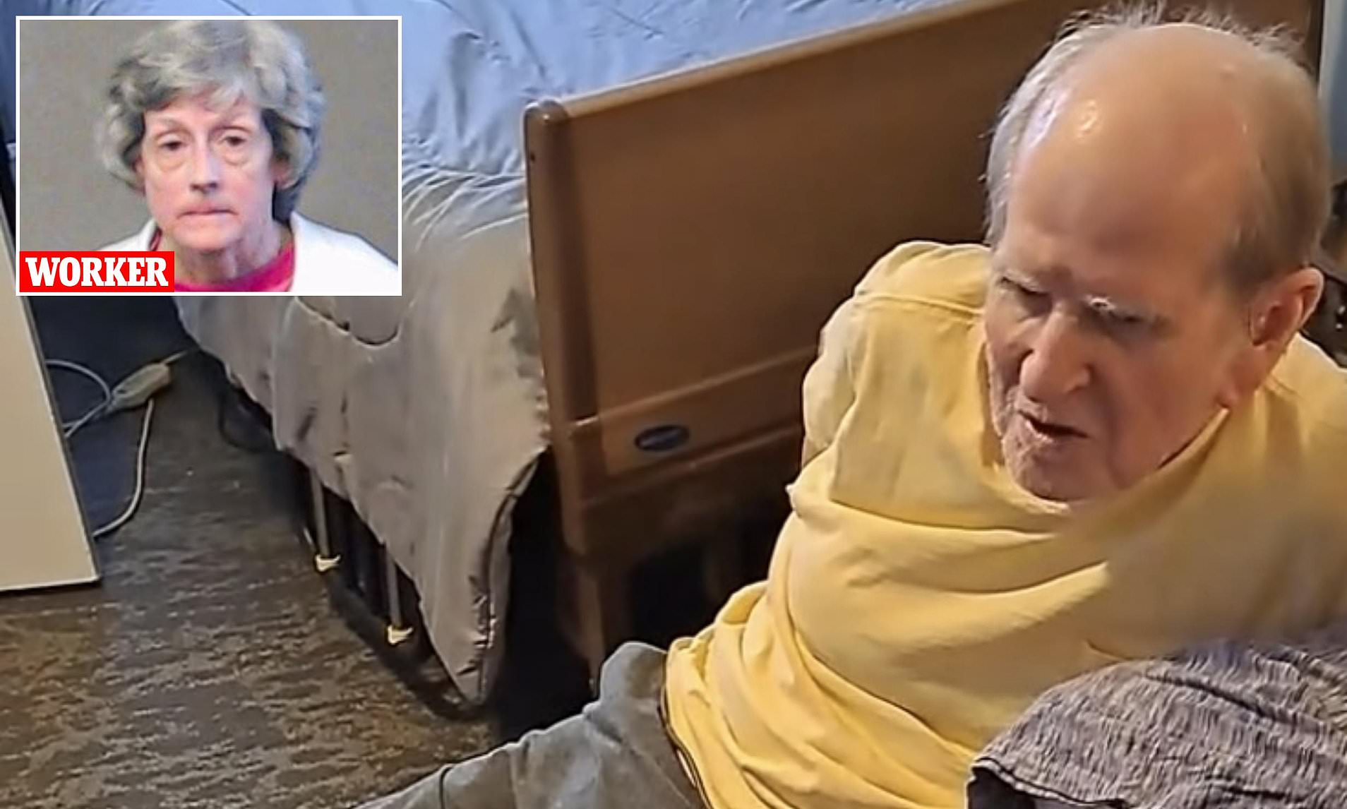 Agonized face of elderly dementia patient as he's bullied by 'hateful ...