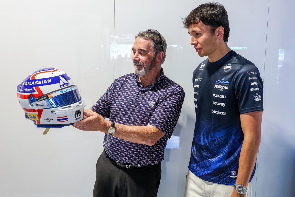 Alex Albon to run Nigel Mansell tribute at F1 Barcelona GP