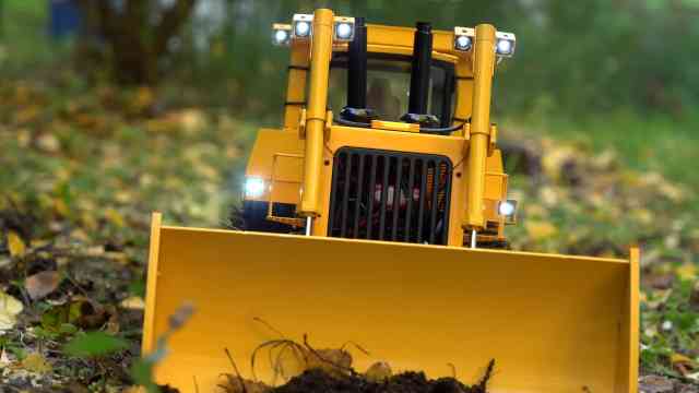 3000 dollar RC bulldozer with saw blades