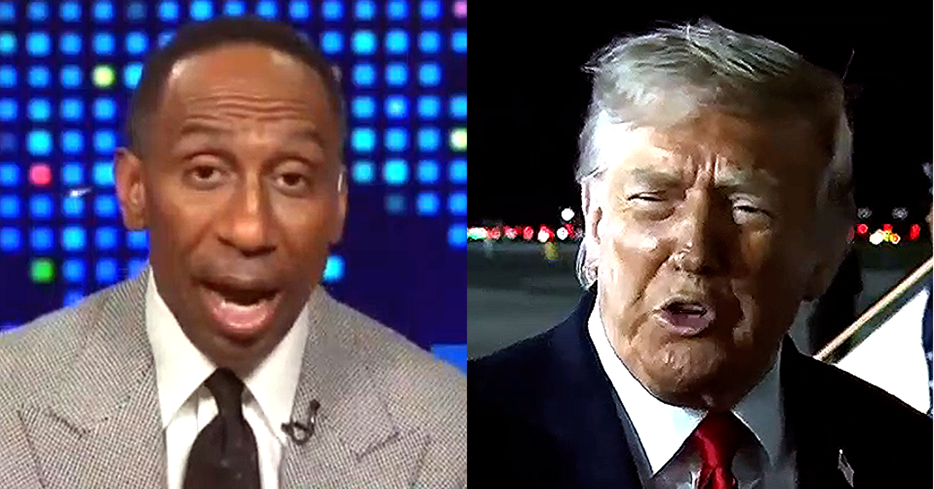 Come get some! Stephen A Smith dares Trump to throw down after low IQ ...