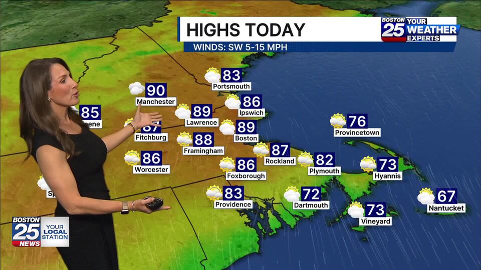 Boston 25 Wednesday Midday Weather