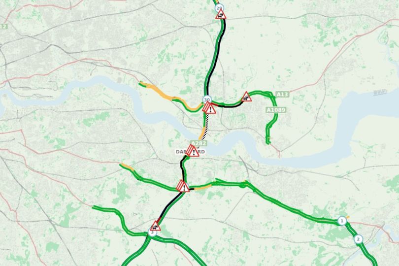Full M25 Dartford Crossing diversion route as 'no timescale' for ...
