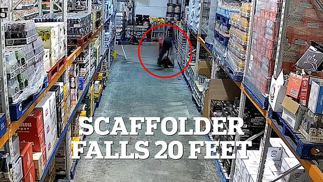 Moment scaffolder falls 20 feet through 'invisible' skylight