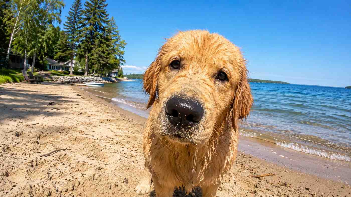 My dog owns this beach now