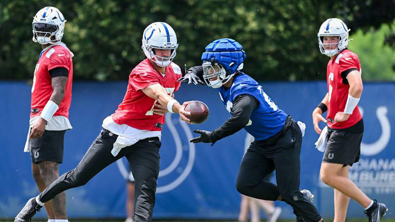 Colts' Daniel Jones held back from full participation in minicamp
