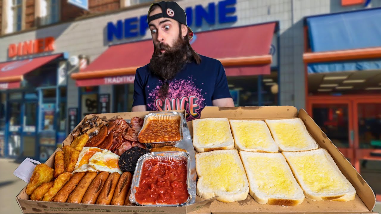 Neptune Diner’s Full Monty breakfast munch box challenge | COB Ep.186 ...
