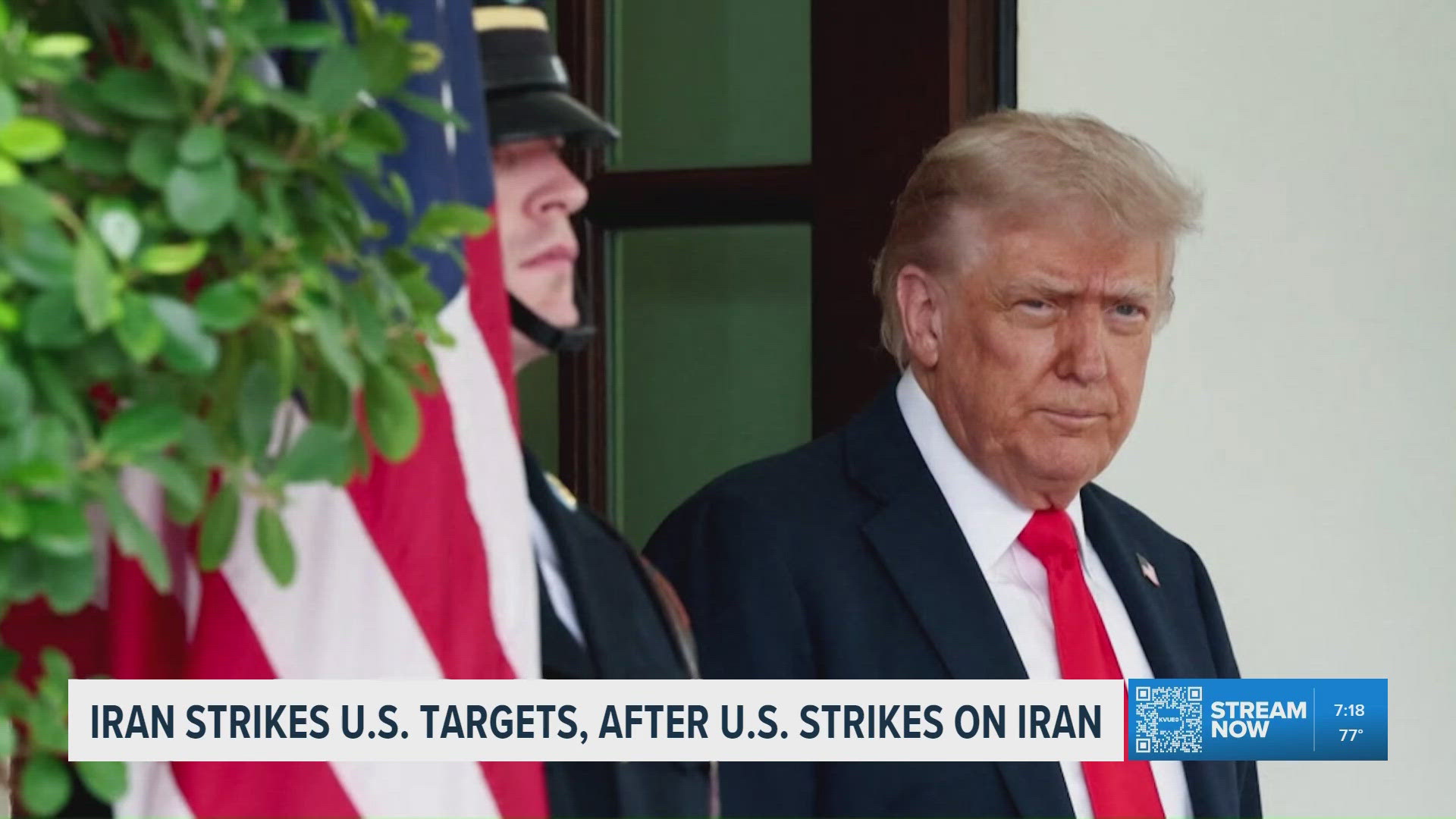 President Donald Trump says US strike on Iran was response to ...