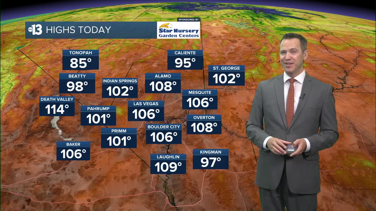 Heating up across southern Nevada