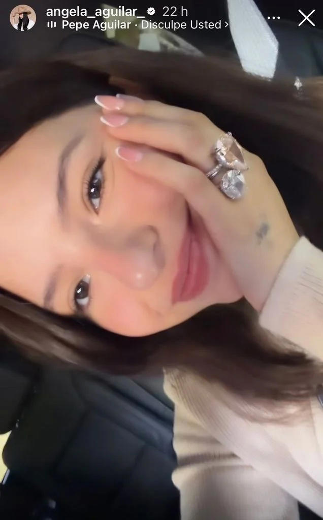 Ángela Aguilar reaparece con impresionante anillo de diamantes ...