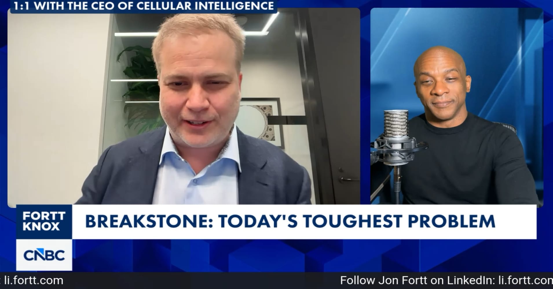 Micha Breakstone, Cellular Intelligence CEO: A Fortt Knox conversation