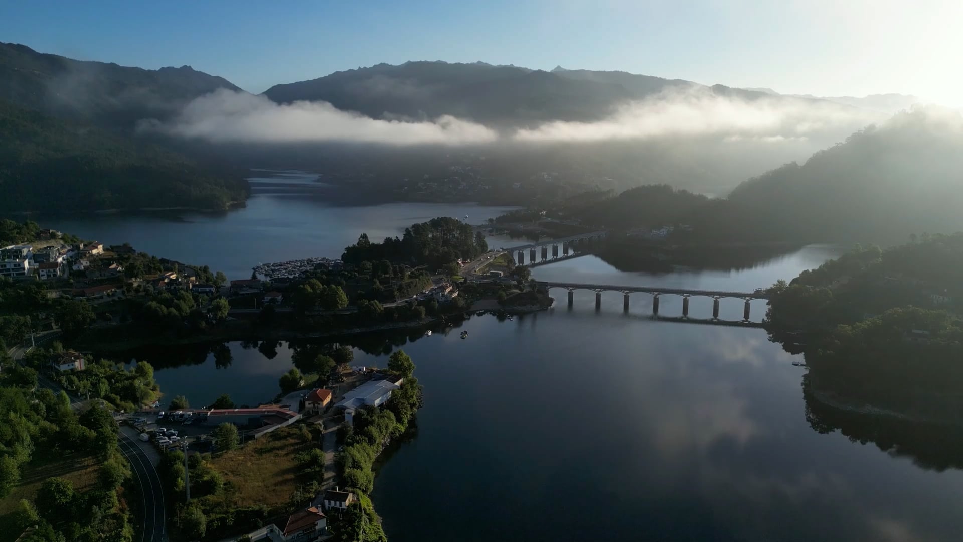 Drone views of Peneda-Gerês National Park, Portugal: Ancient trails ...
