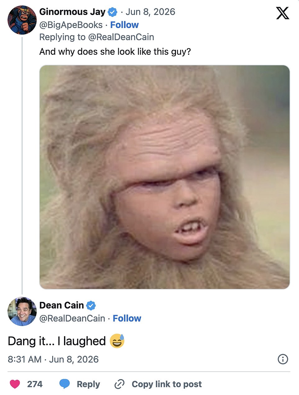 Dean Cain under fire over post mocking Supergirl star, Milly Alcock