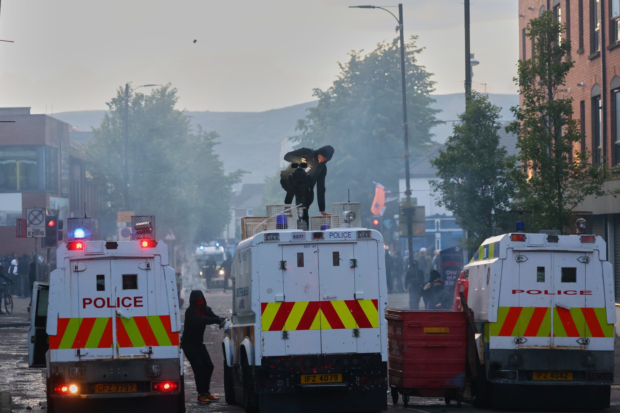Elon Musk accused of inflaming tensions in Belfast after knife attack