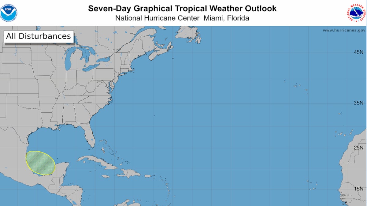 Hurricane center begins tracking 1st Atlantic basin system with chance ...