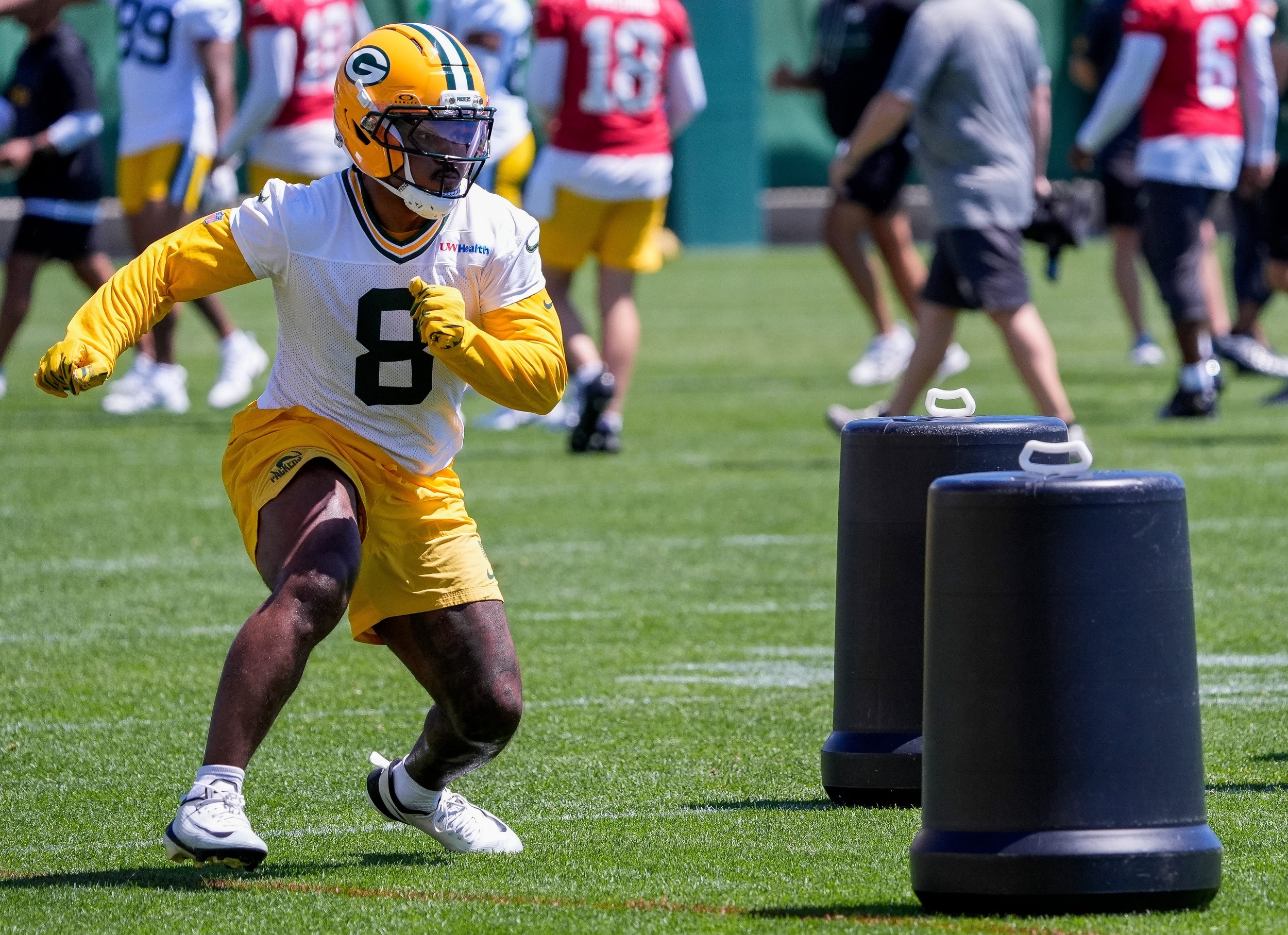 Packers' Matt LaFleur addresses Josh Jacobs' presence at minicamp