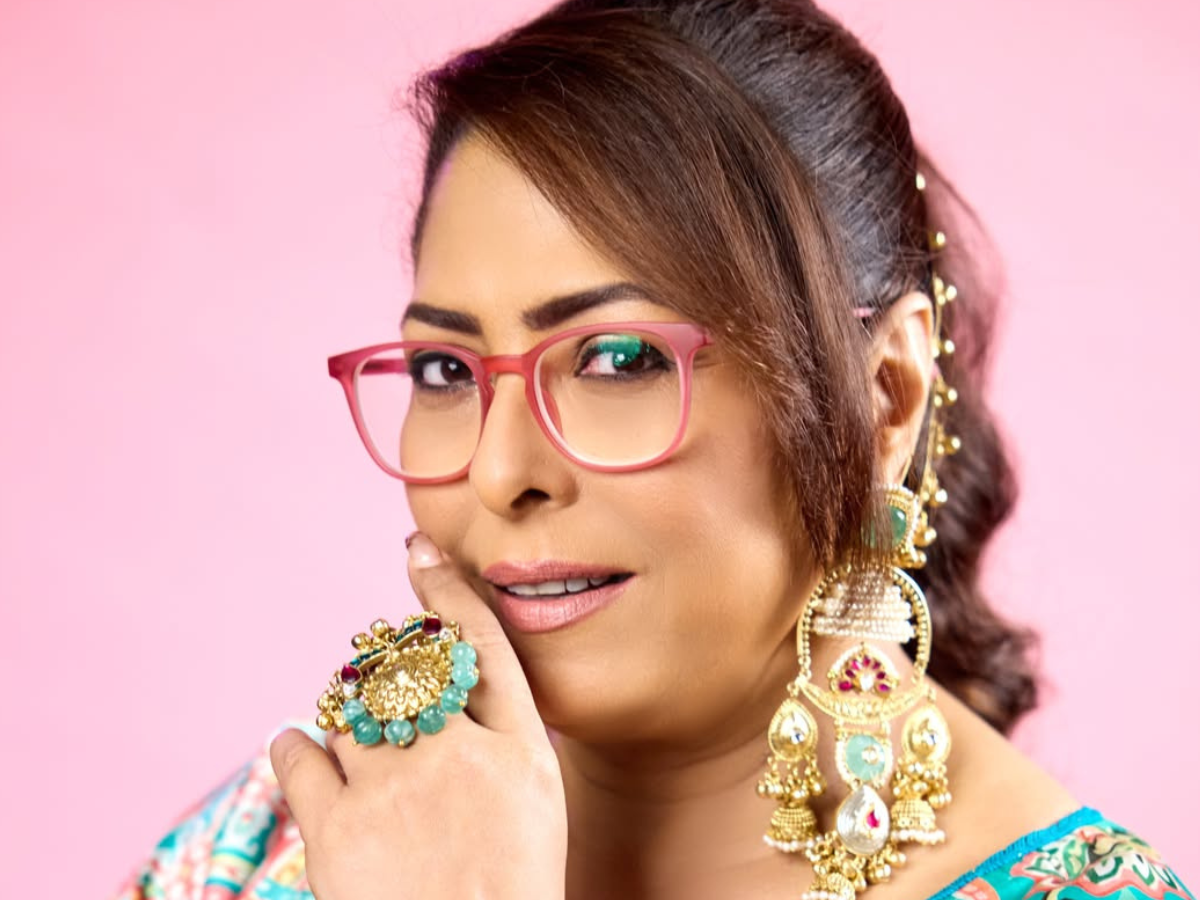 Geeta Kapur’s vibrant festive look is a masterclass in statement dressing